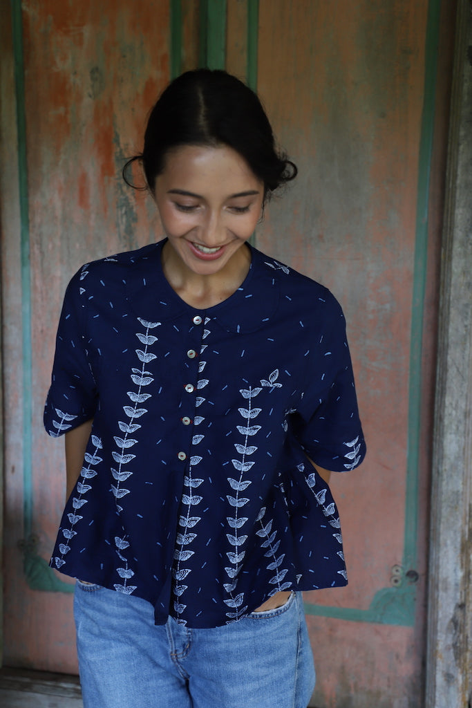 Pondi Top - Hand Painted Batik Tulis